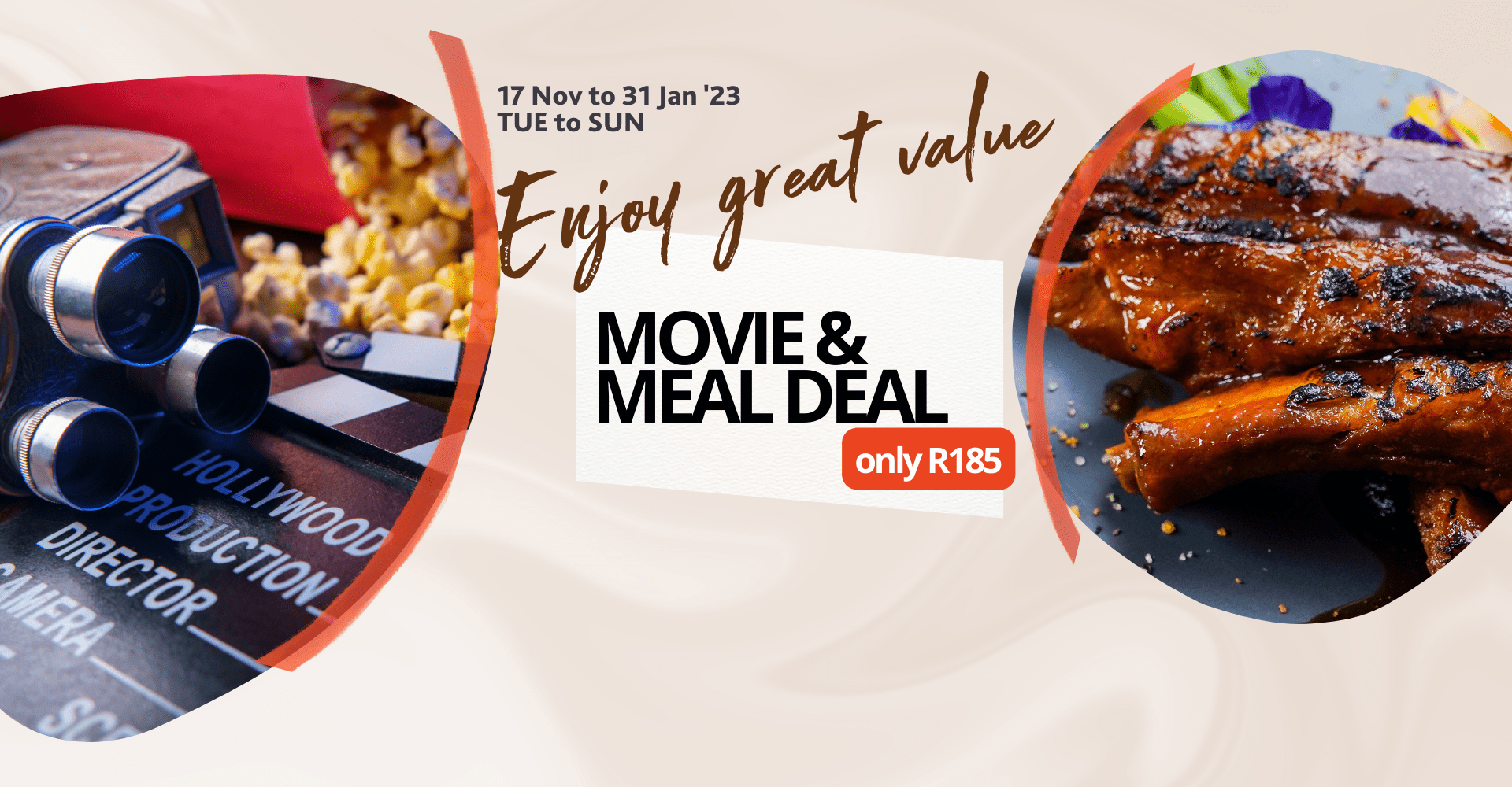 Movie & Meal Deal for R185