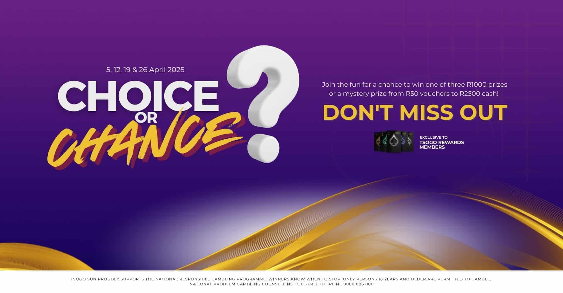 Time to play Choice Or Chance - Emnotweni